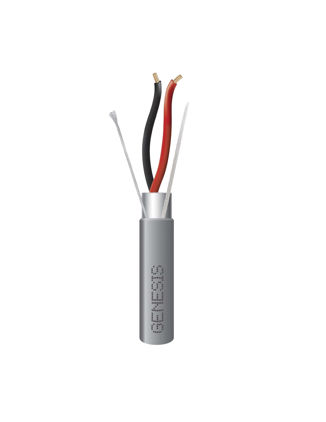 Bobina de 305 Metros de Cable / 2x16 AWG / Blindado / Tipo CMR-CL3R-FPLR-FT4 / Color Gris ...