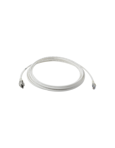 Patch Cord TERA Cat6A 1/10G Ethernet, de 4 pares y conector modular, LS0H, Color Marfil, 5 metros