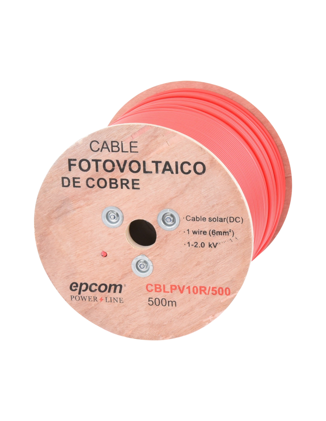 Carrete de 500 Metros / Cable Fotovoltaico Rojo / Material COBRE / 6mm² ...