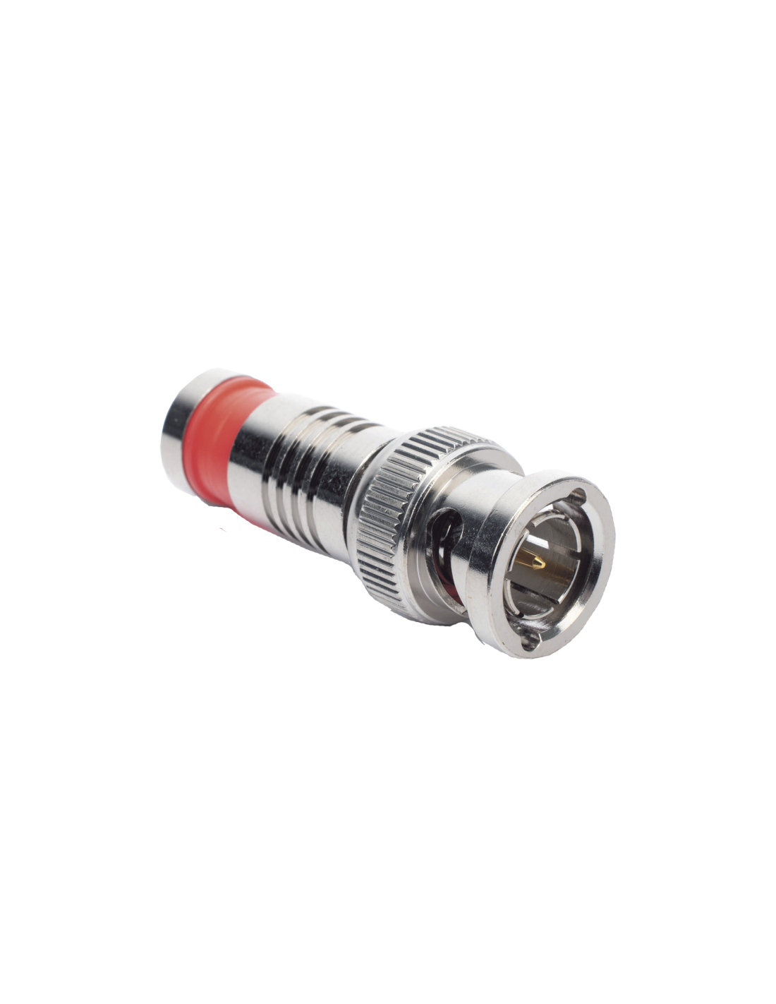 Conector BNC Macho en 75 Ohm, Montaje de Compresión Axial para Cable Coaxial RG-6/U, Níquel/ Oro ...