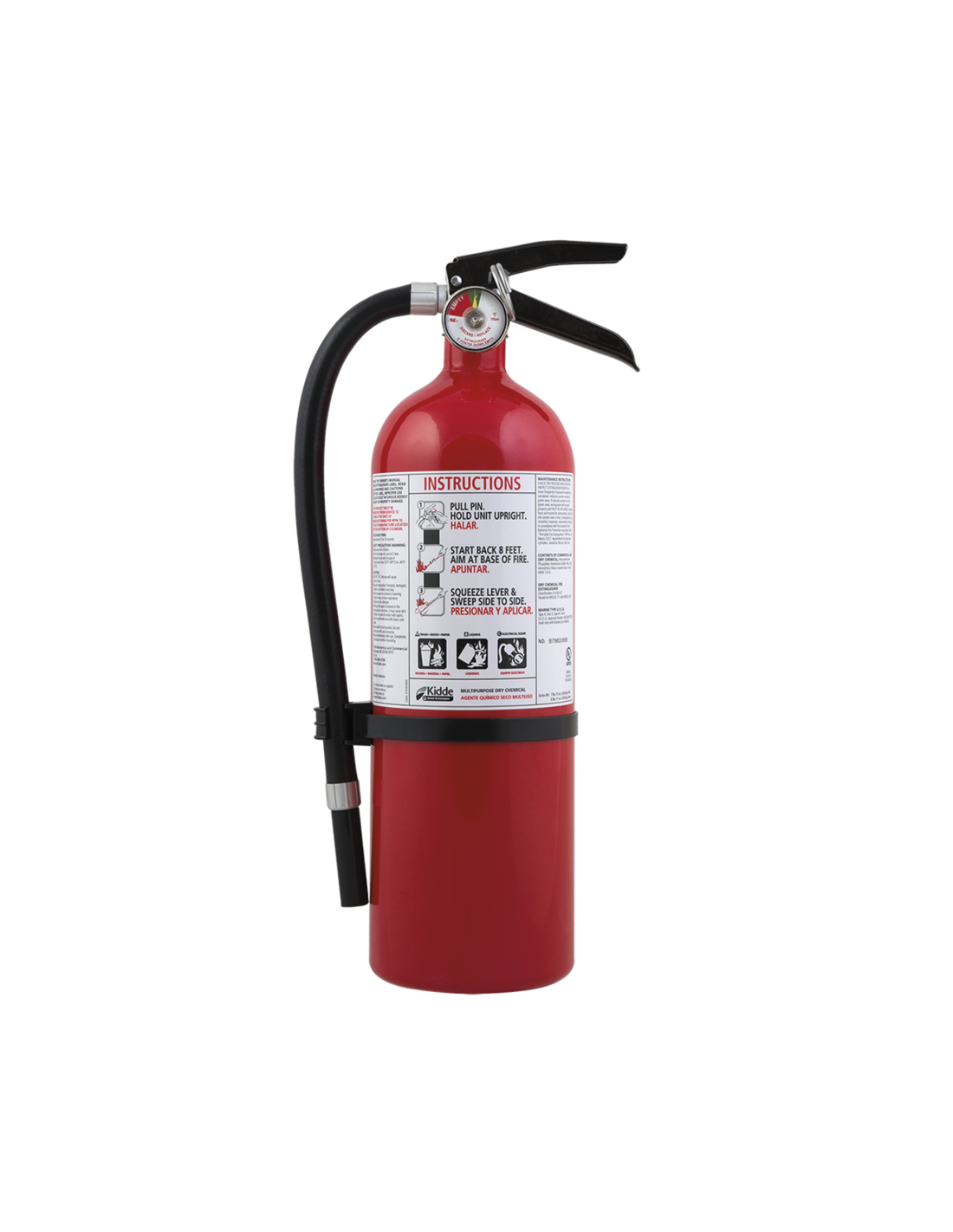 Extintor Desechable de Polvo Químico Seco ? Fuegos Clase A, B y C ...