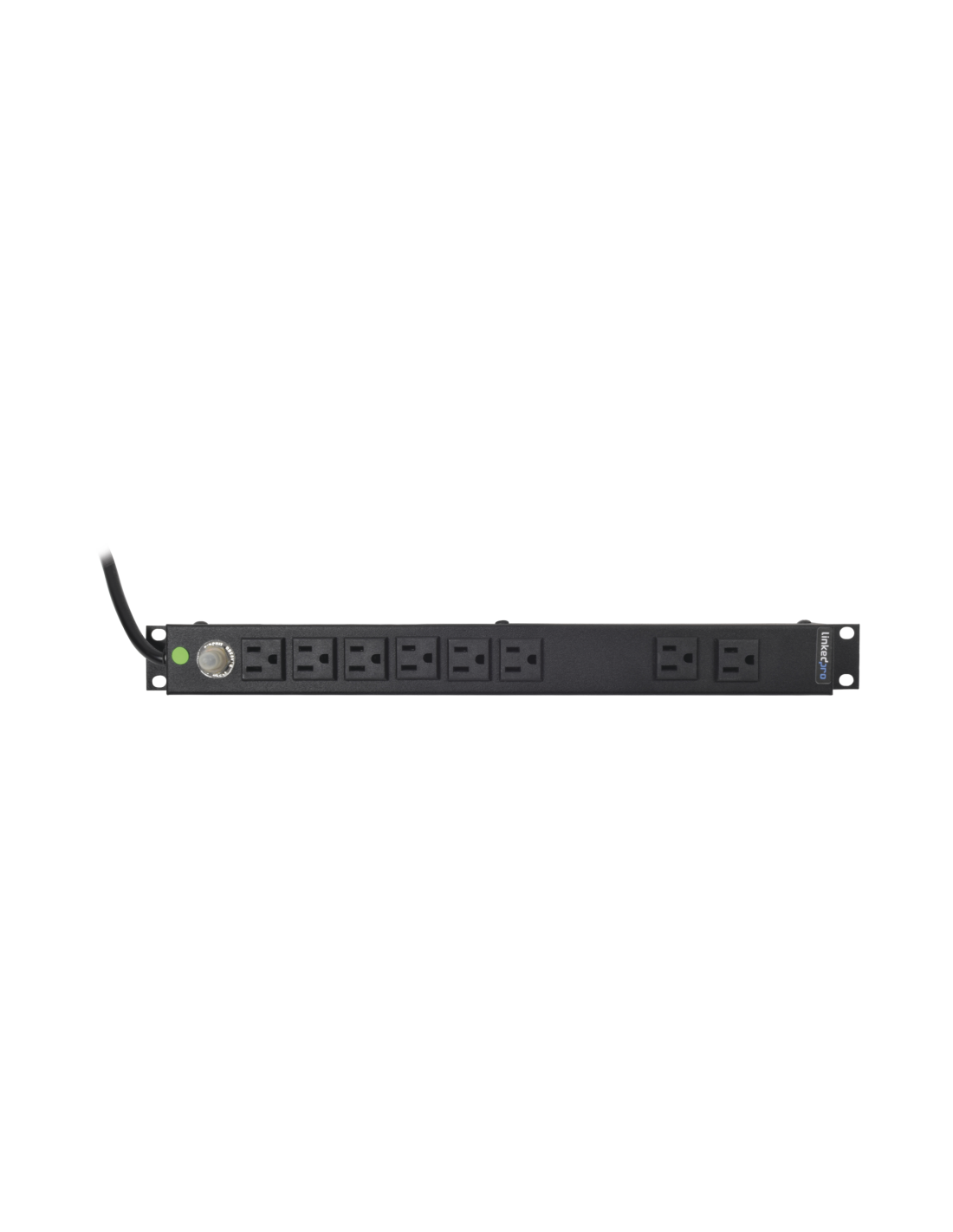 Multicontacto Horizontal (PDU) de 8 Contactos (NEMA 5-15R) Rack 19" 1UR ...