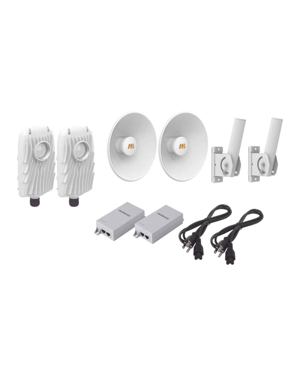 Kit de 2 radios B5X con kit de antenas (20dBi), rango de frecuencia ...